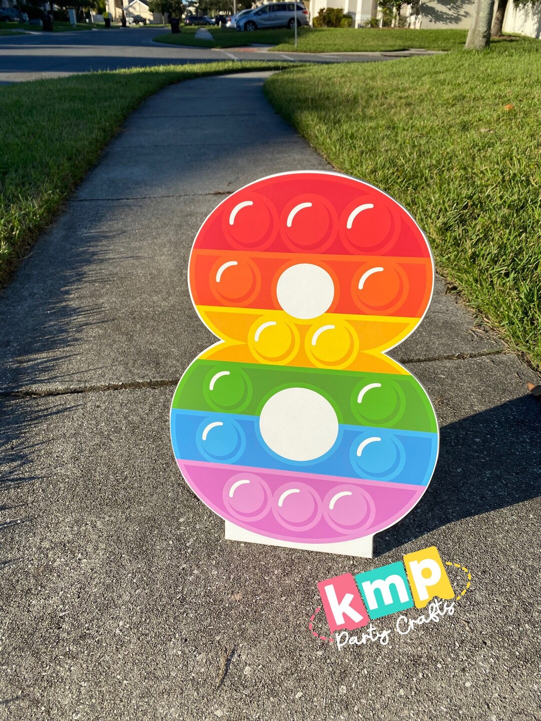 Rainbow Pop It Character Prop Kids Birthday Party Decoration Ideas ...