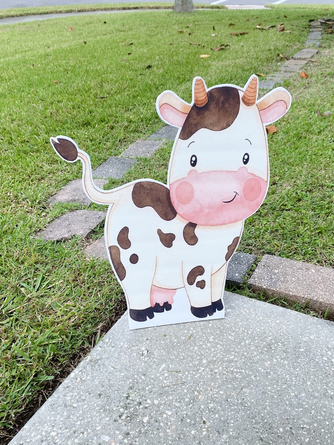 Cow Farm Character Prop Kids Party Decoration Ideas Cutouts - Etsy