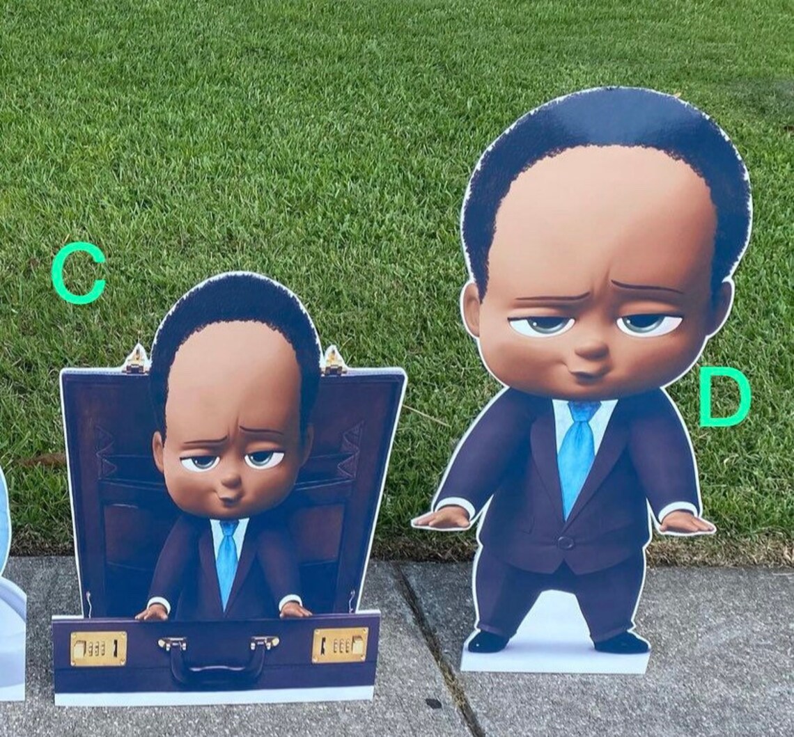 Baby Boy Afro Standee Prop / Boss Baby Boy Prop - Etsy