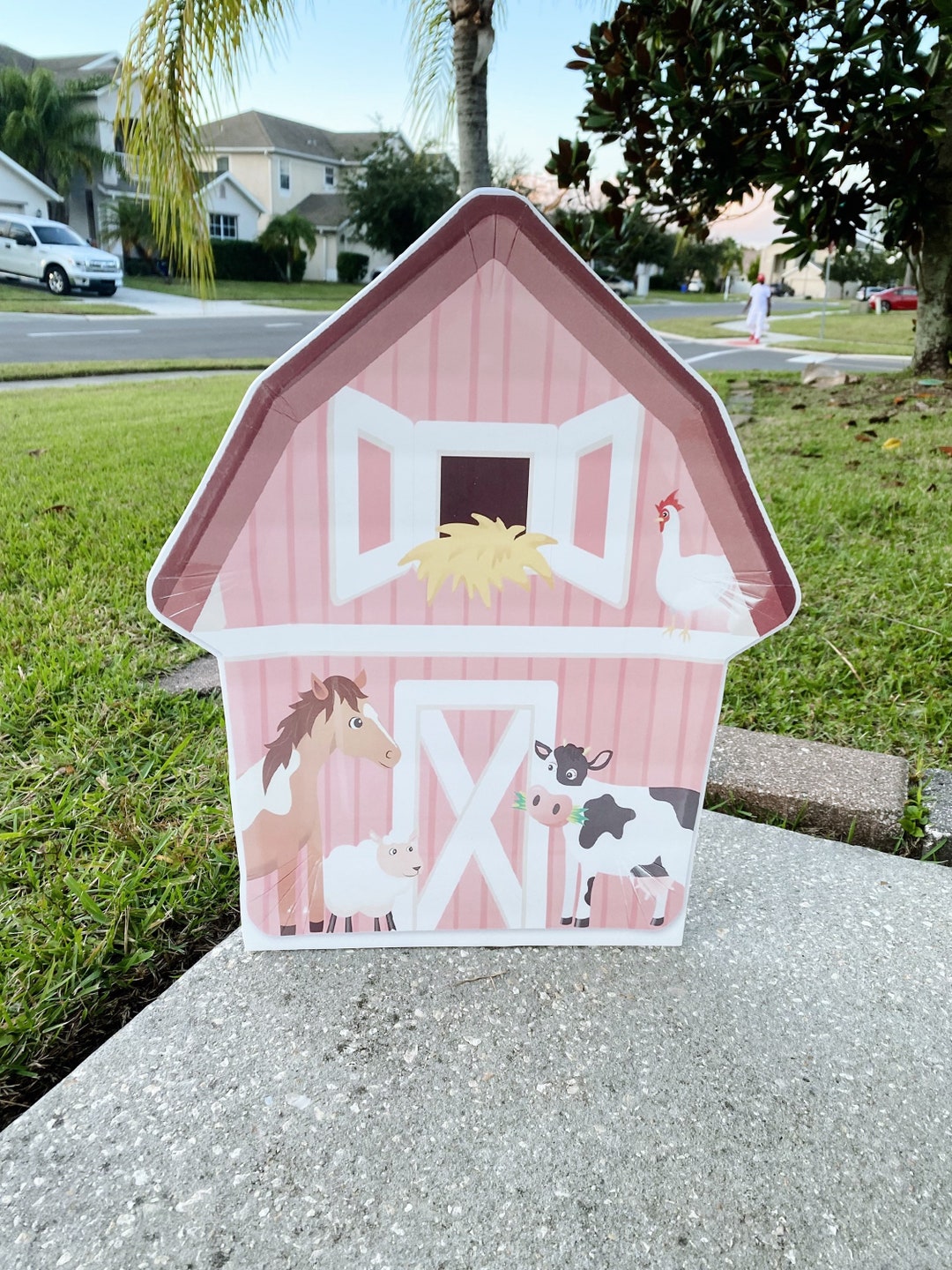 Farm House Character Prop Kids Birthday Party Decoration Ideas Cutouts ...