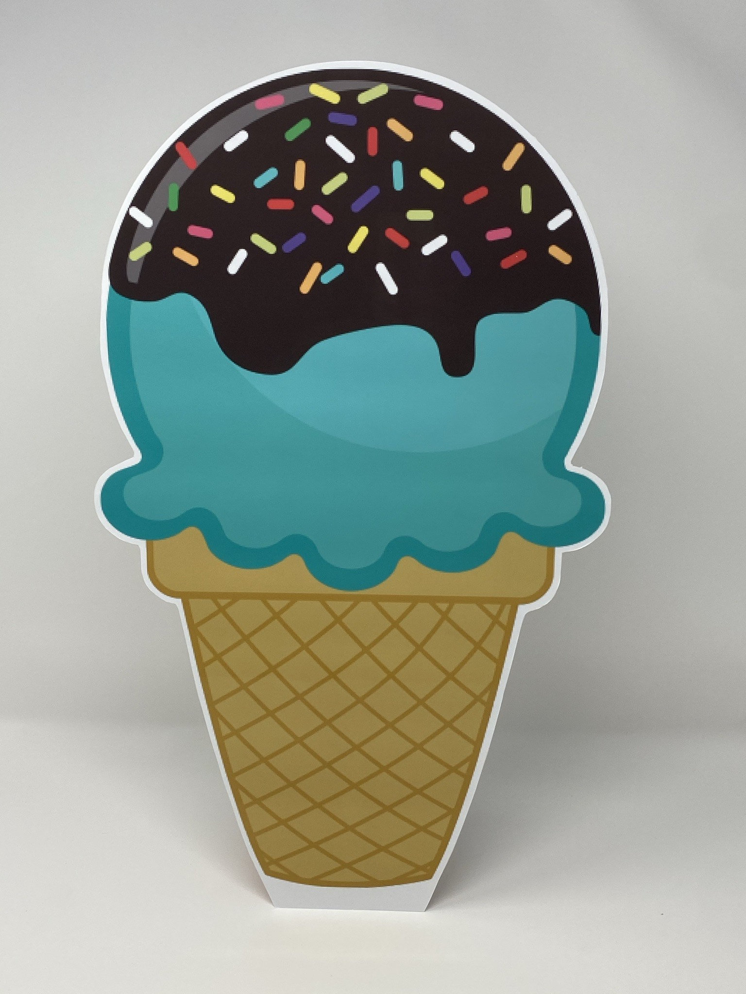 Ice Cream Standee Character Prop Kids Party Decoration Ideas Summer ...