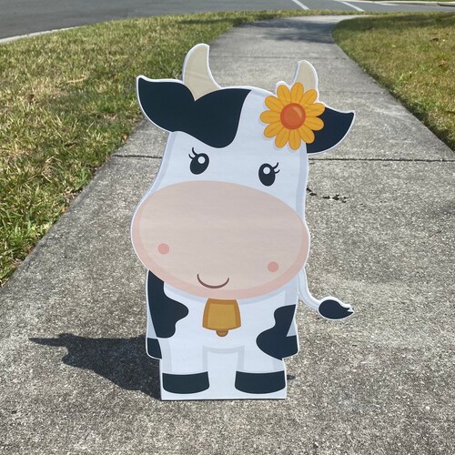 Cow Standee Prop Party Decorations / Cow Farm Cutout - Etsy UK