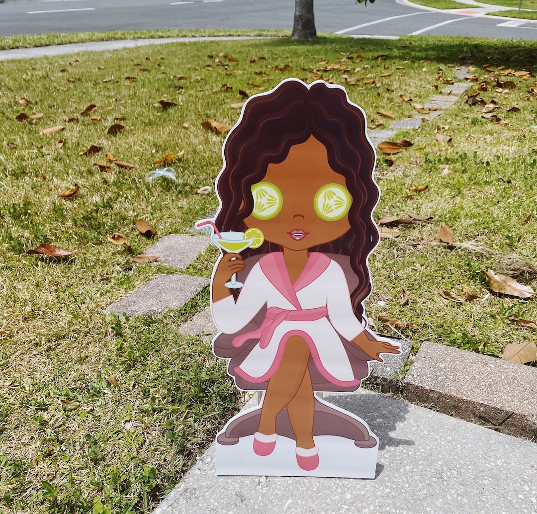 Spa Party Character Prop Kids Birthday Party Decoration Ideas Cutouts ...