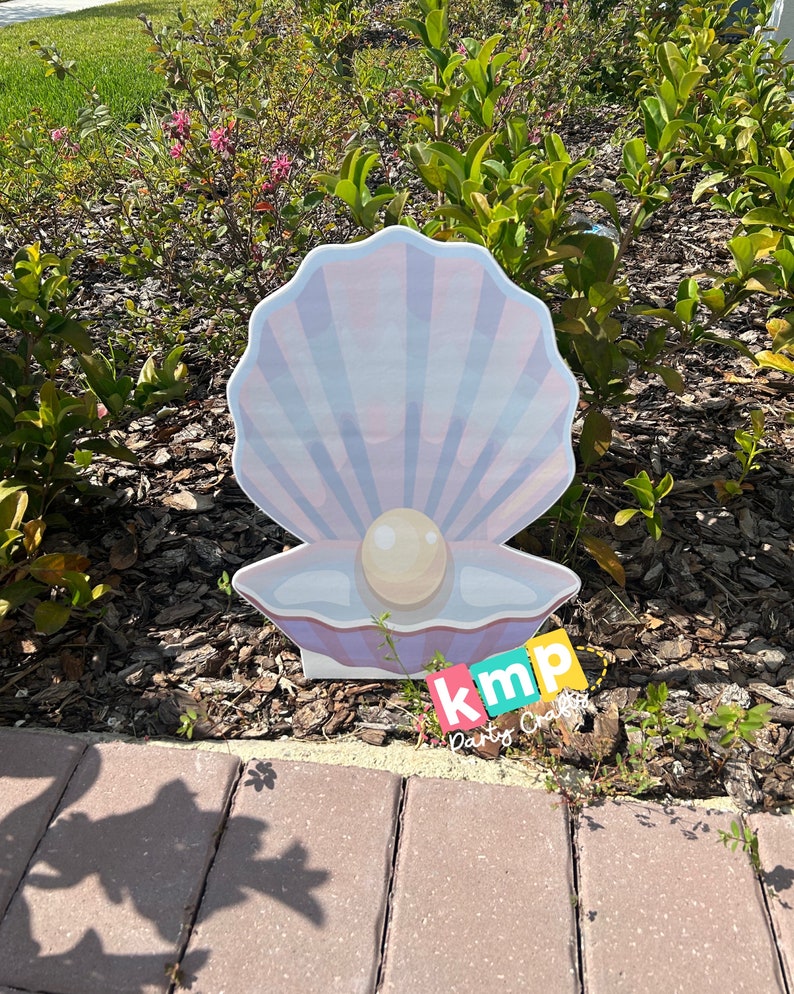 Clam Pearl Standee Character Prop Kids Party Decoration Ideas Cutouts ...