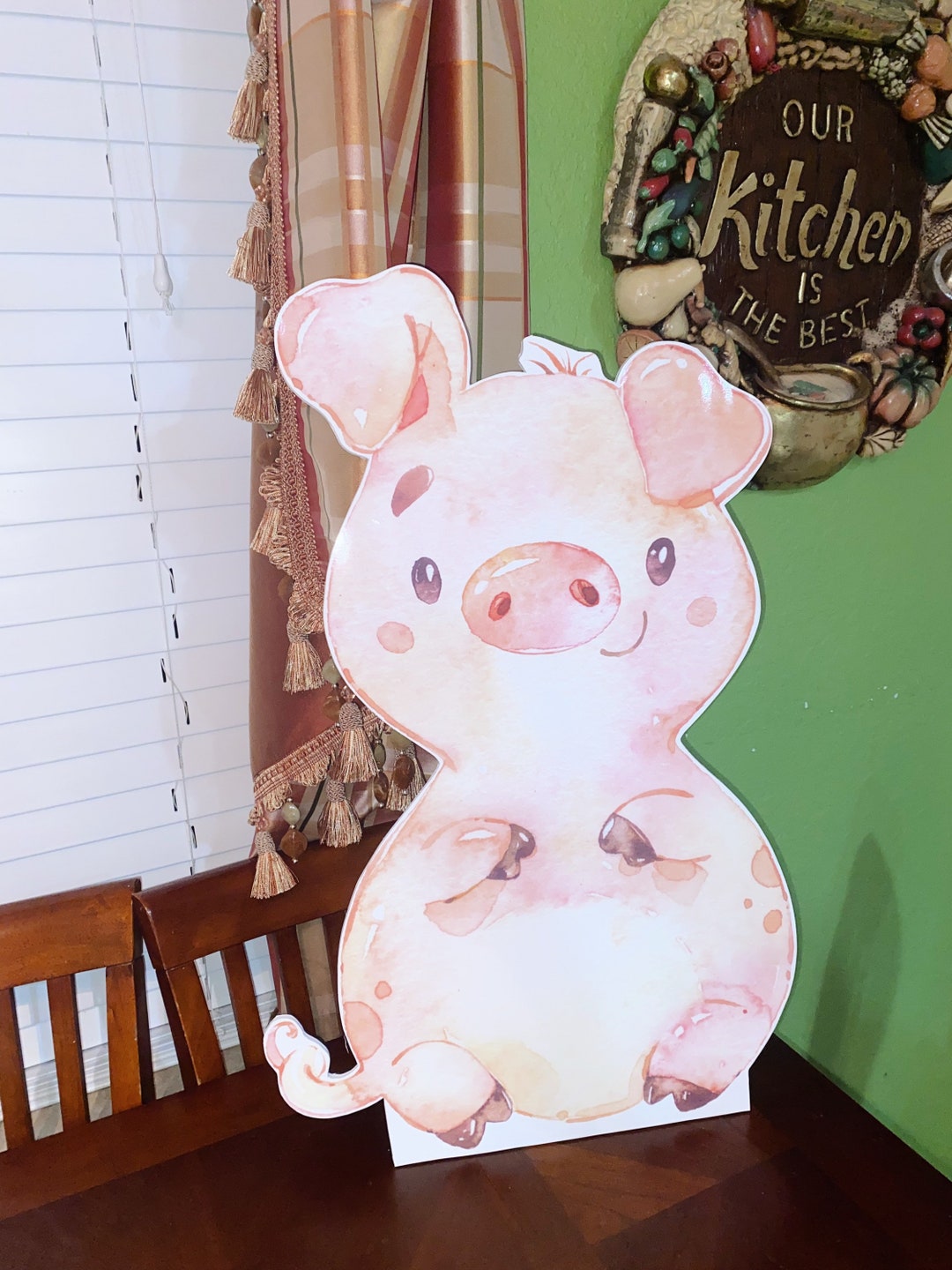 Pig Character Prop Kids Birthday Party Decoration Ideas Cutouts - Etsy