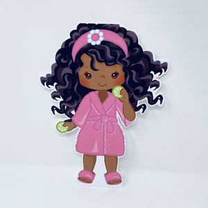 Spa Party Character Prop Kids Birthday Party Decoration Ideas Cutouts ...