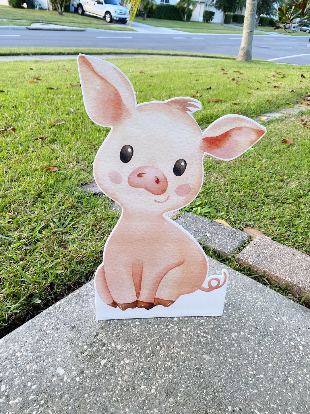 Pig Character Prop Kids Birthday Party Decoration Ideas Cutouts - Etsy