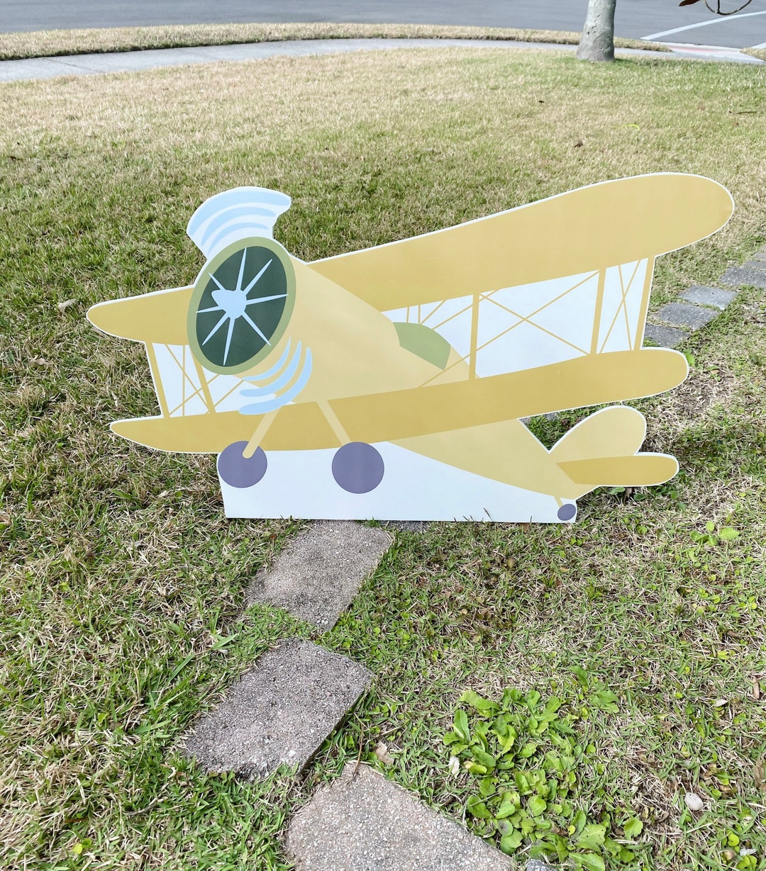 Airplane Character Prop Kids Birthday Party Decoration Ideas Cutouts - Etsy