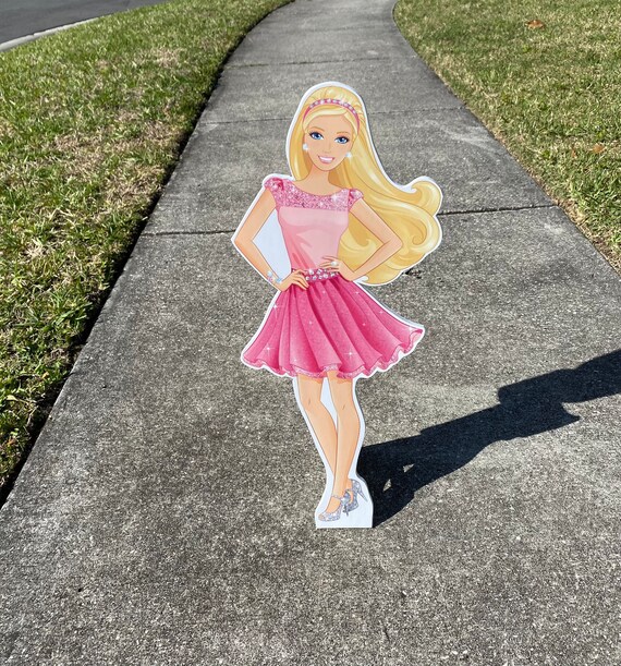 Party Décor Party Supplies Barbie Silhouette Standee Prop Party ...