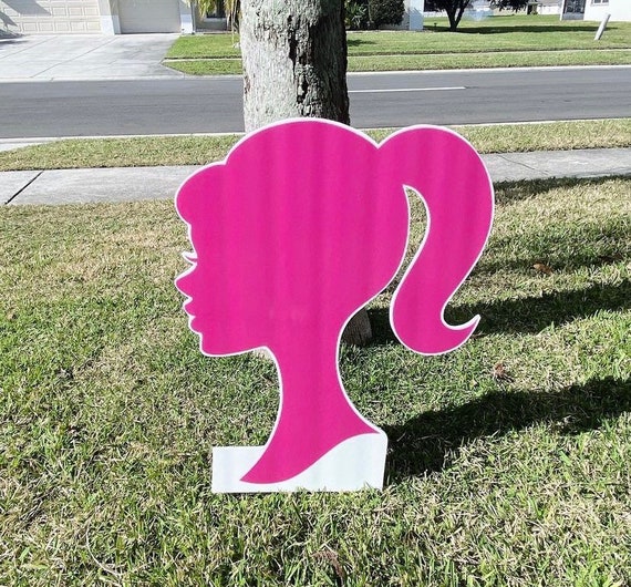 Party Décor Party Supplies Barbie Silhouette Standee Prop Party ...