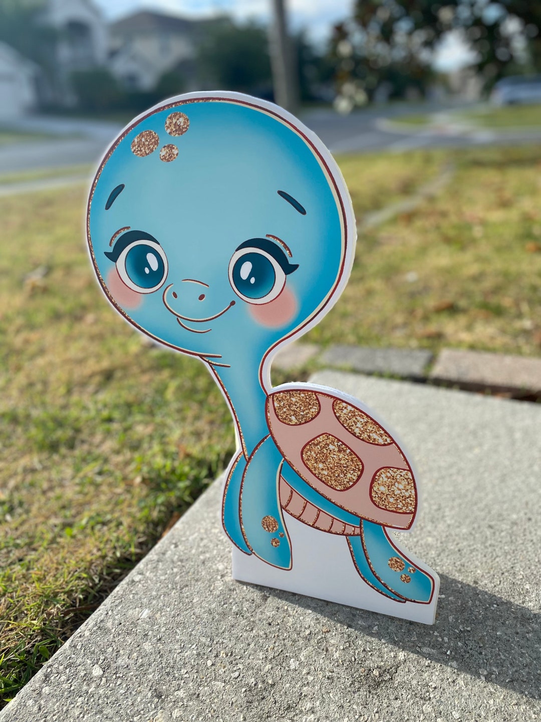 Turtle Character Prop Kids Birthday Party Decoration Ideas Cutouts - Etsy