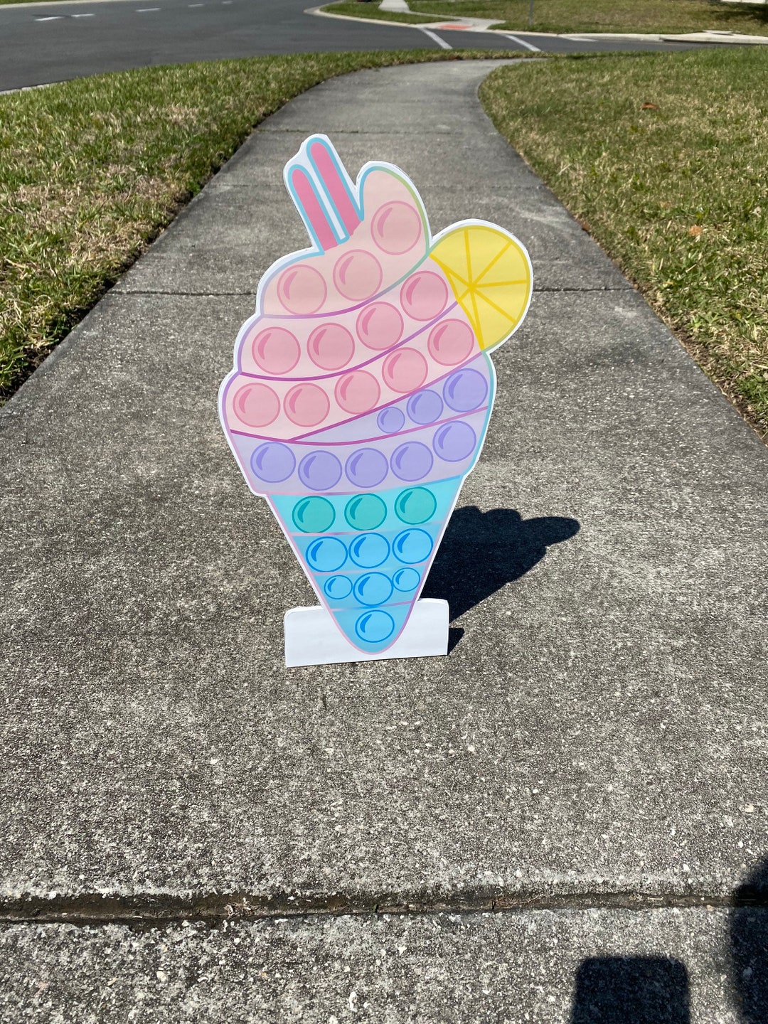 Pop It Ice Cream Standee Prop Party Decorations - Etsy