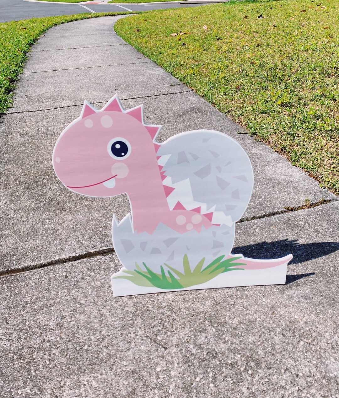 Pink Dinosaur Character Prop Kids Birthday Party Decoration Ideas ...