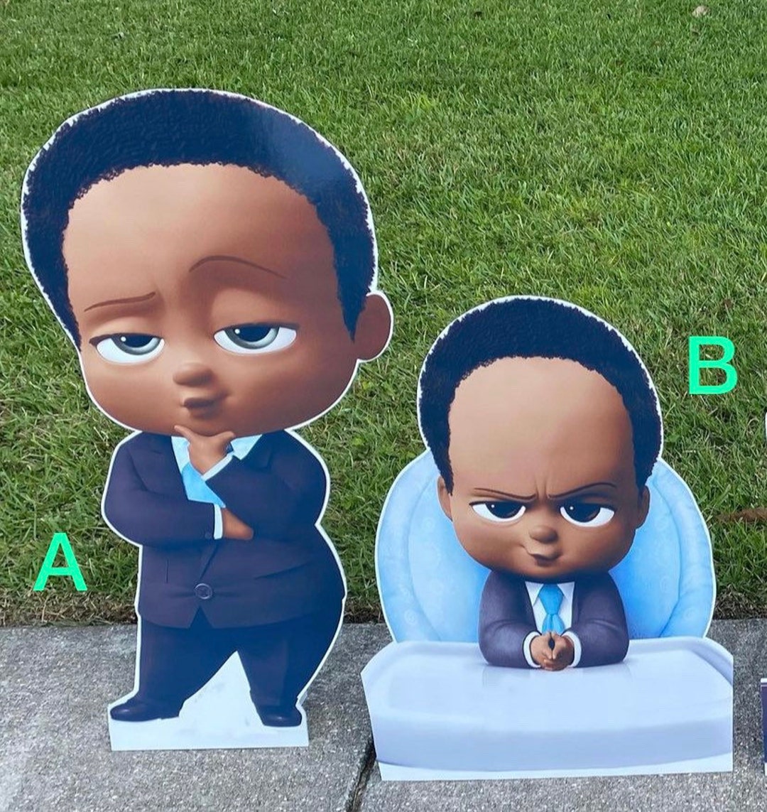 Baby Boy Afro Standee Prop / Boss Baby Boy Prop Character Prop Kids ...