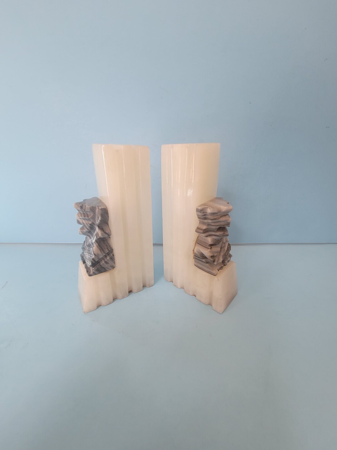 Marble Aztec Mayan Bookend Pair - Etsy