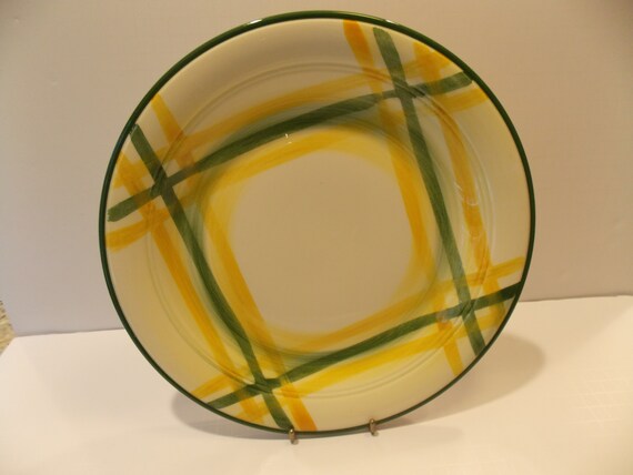 Vernonware Gingham pattern serving platter | Etsy