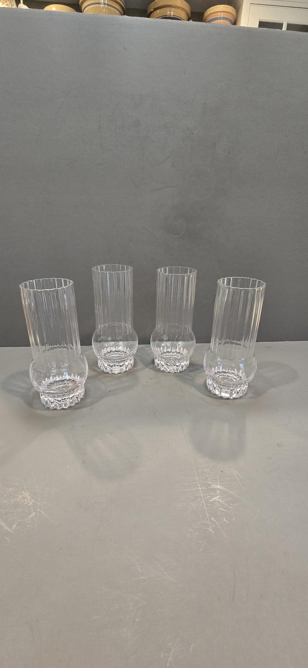 Viski Zenith Deco Bar Glasses Set of Four - Etsy