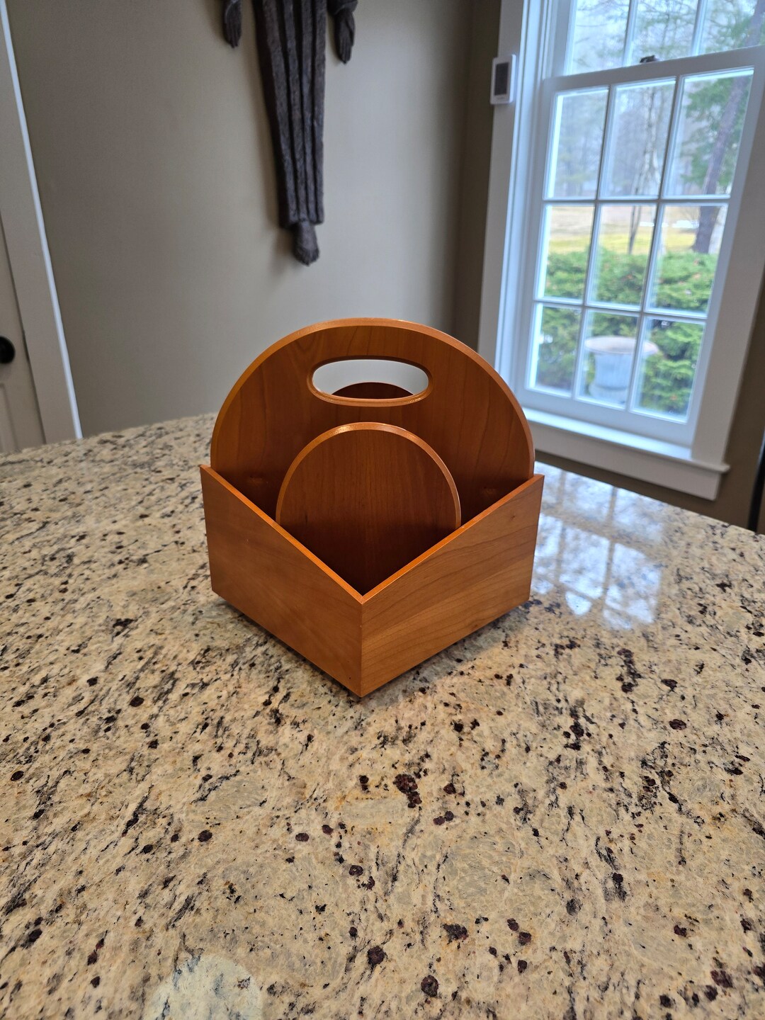 Vintage Swivel Desk Caddy in Maple Wood Levenger Quality - Etsy