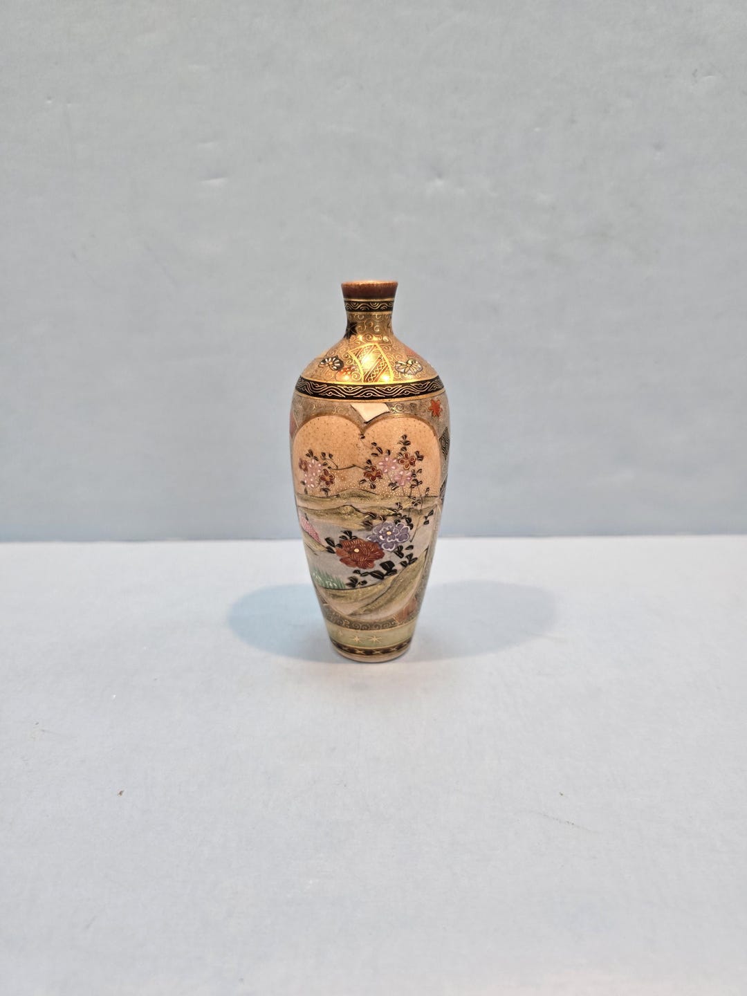 Miniature Meigi Period Satsuma Vase - Etsy