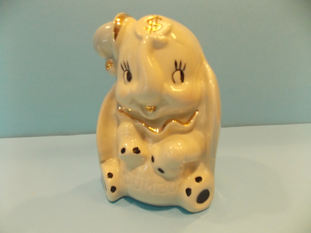 Vintage Dumbo Coin Bank 1940's - Etsy