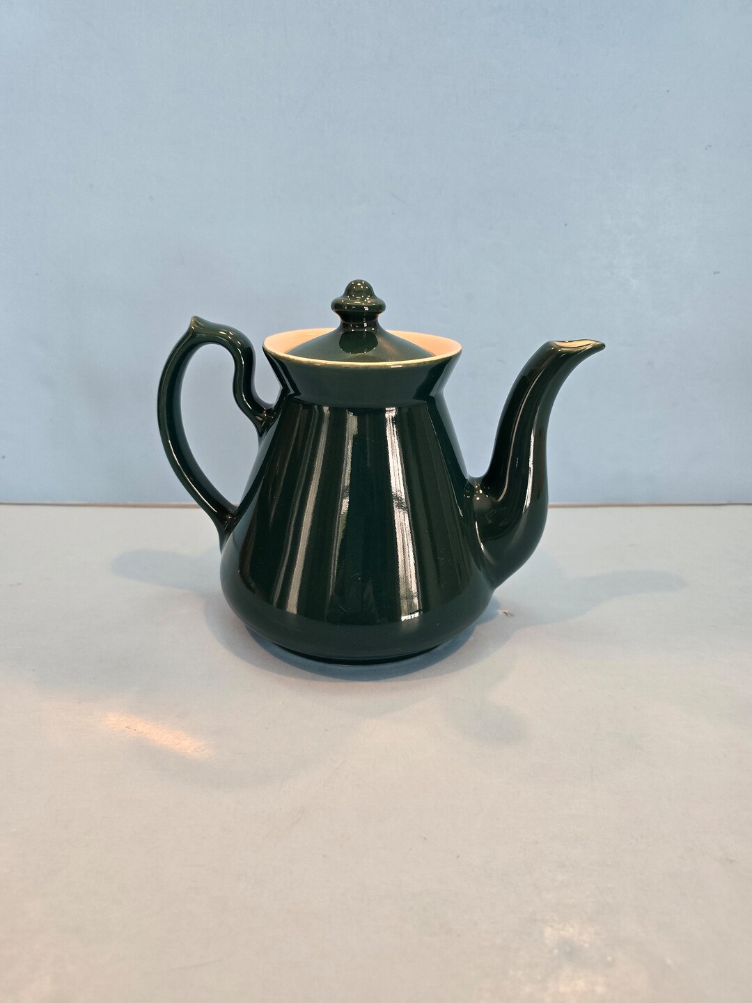 Vintage Teapot Hall Forest Green Color - Etsy