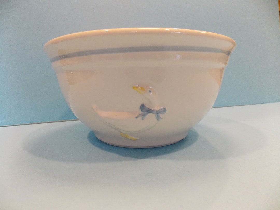 Vintage Mccoy Goose Geese Pottery Mixing Bowl - Etsy