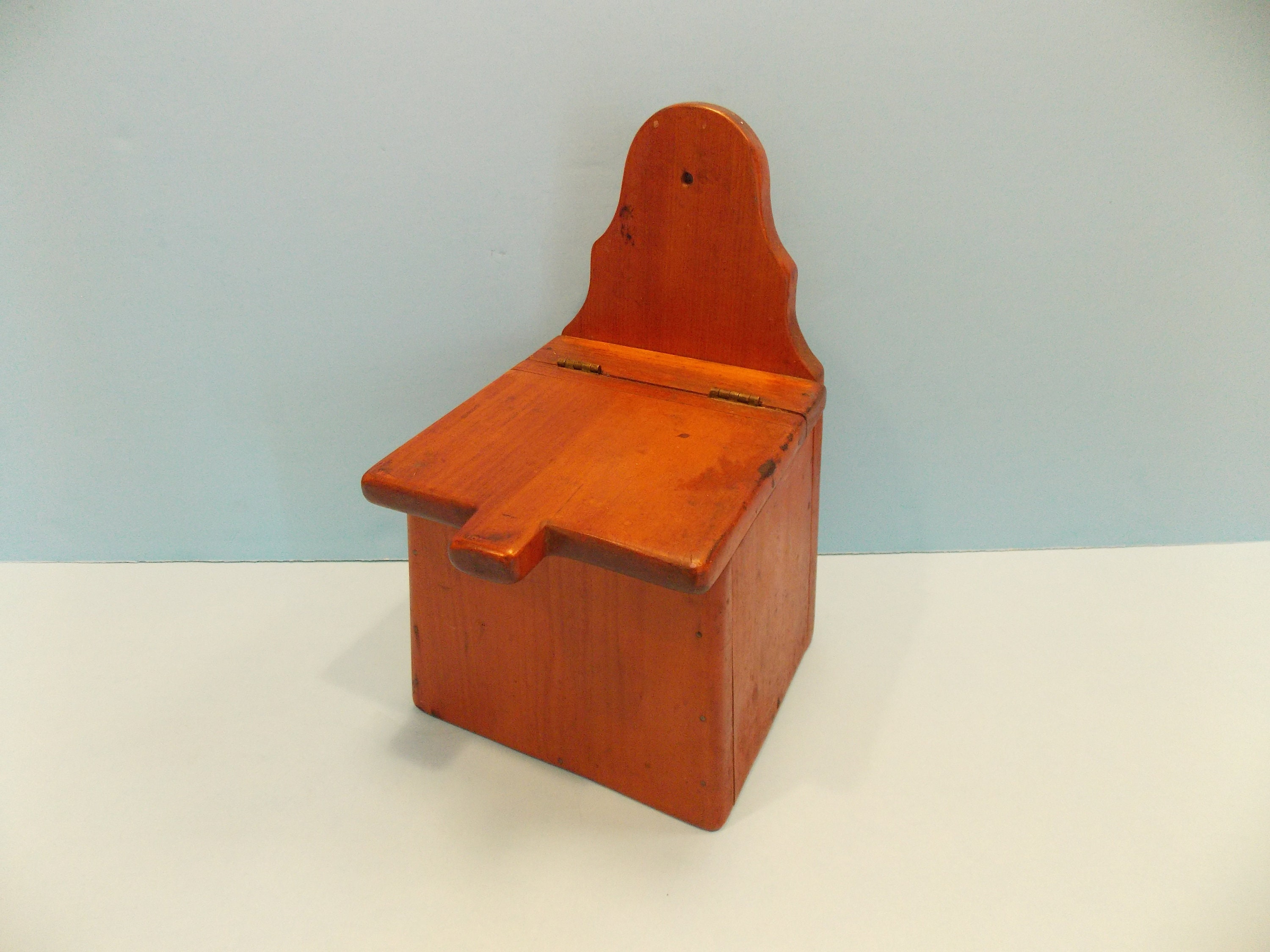 Vintage Wall Salt Box With Lid - Etsy
