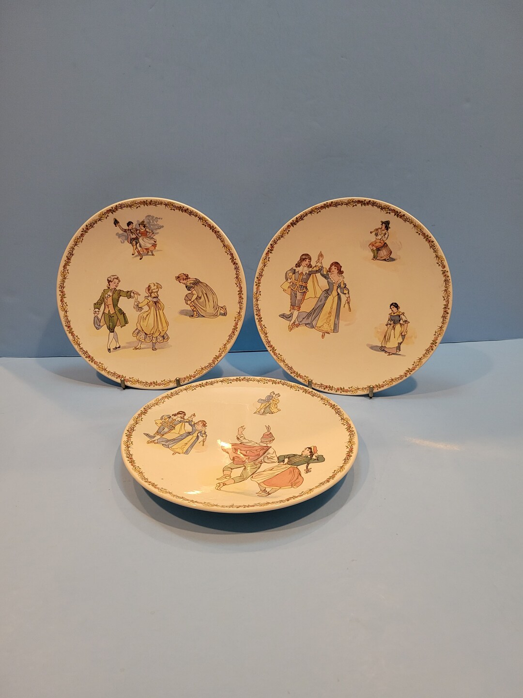 Vintage German Wall Plates, Dancing Couples - Etsy