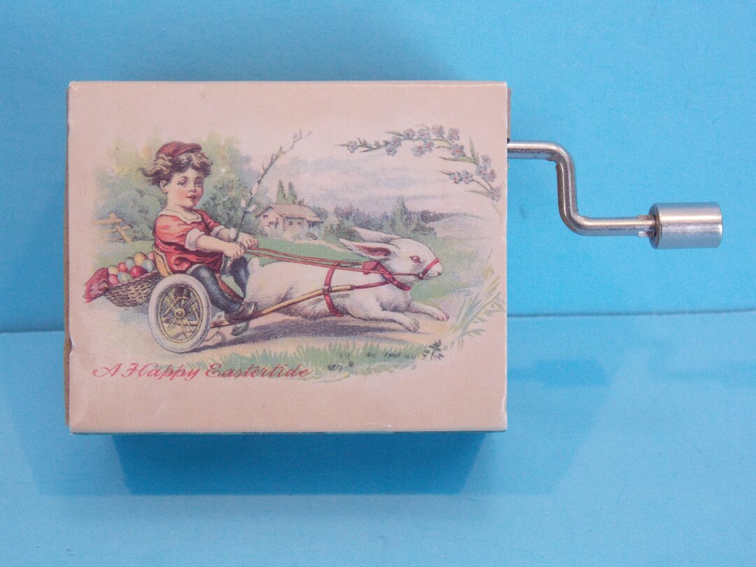 Vintage Handheld Music Box Victorian Trading Co. Easter Theme - Etsy