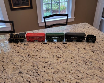 Vintage Cast Iron Train Set Old Train Set Cast Iron 4 Piece - Etsy