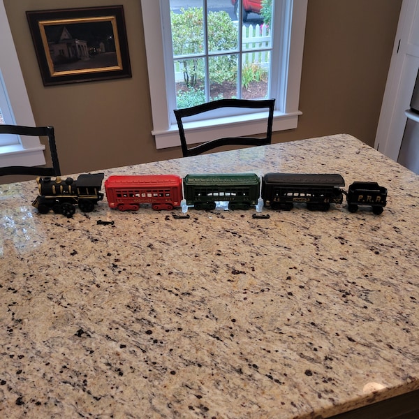 Cast Iron Train Train Set - Etsy