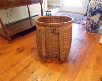 Vintage Splint Basket - Etsy