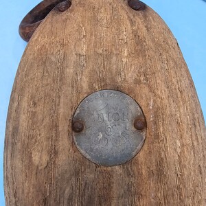 Antique Block and Tackle Pulley Wood and Metal - Etsy