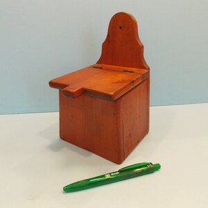Vintage Wall Salt Box With Lid - Etsy