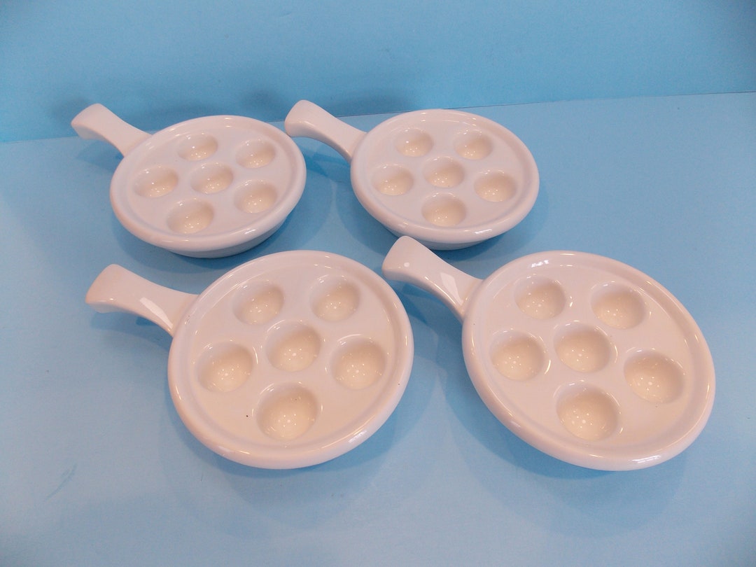 Escargot Dish Set of Four Dishes - Etsy