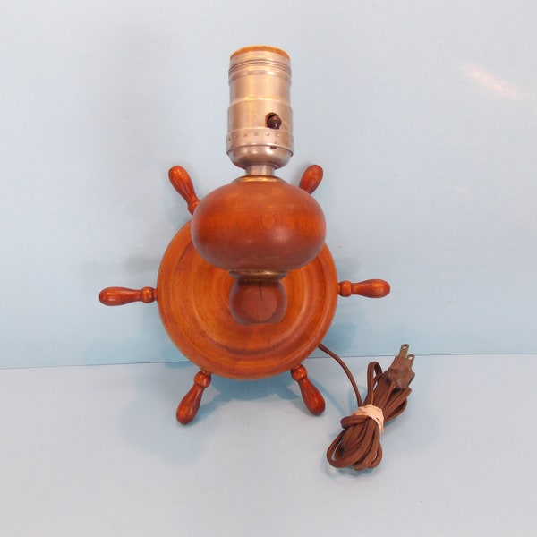 Ship Wheel Lamp - Etsy
