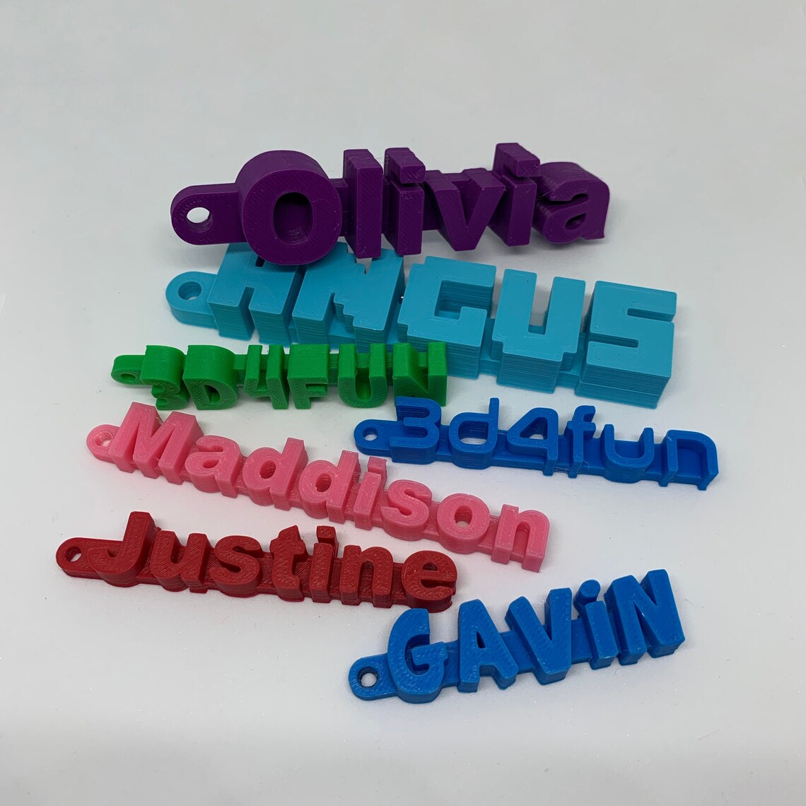 Personalised Name Tags 3d printed | Etsy