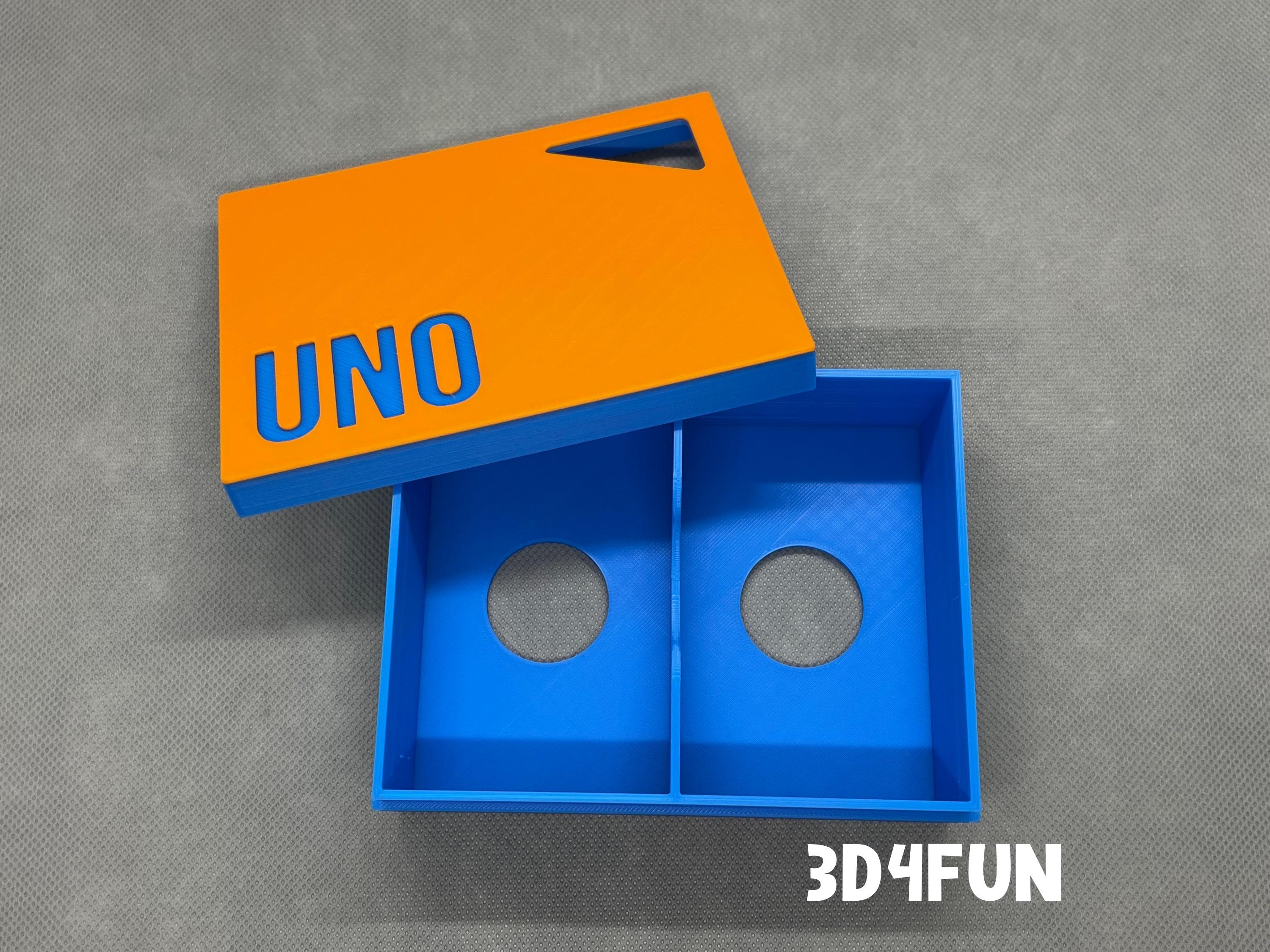 Double UNO Cards Box/ UNO Cards Case - Store Two Full Decks of UNO ...