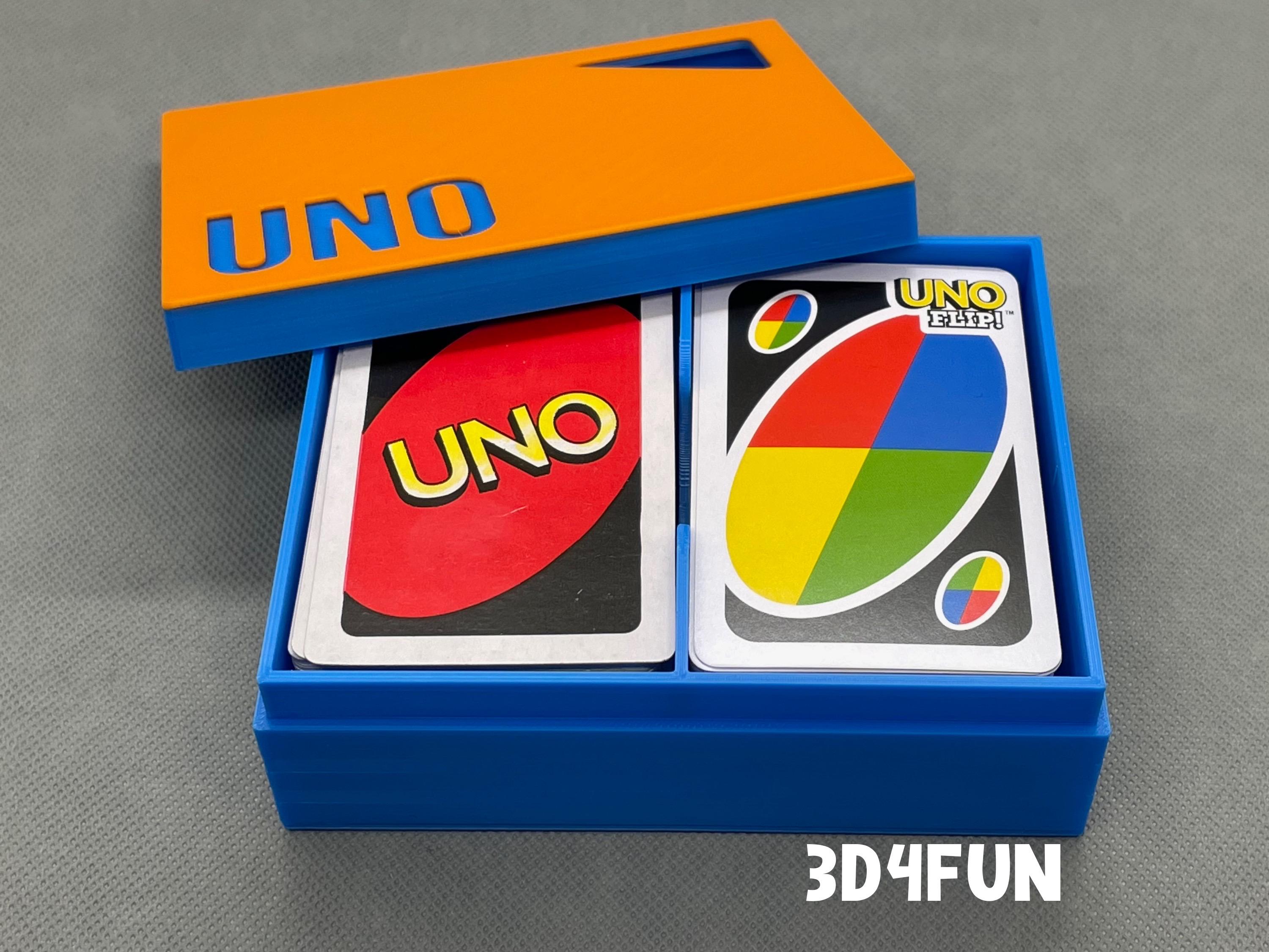 Double UNO Cards Box/ UNO Cards Case - Store Two Full Decks of UNO ...