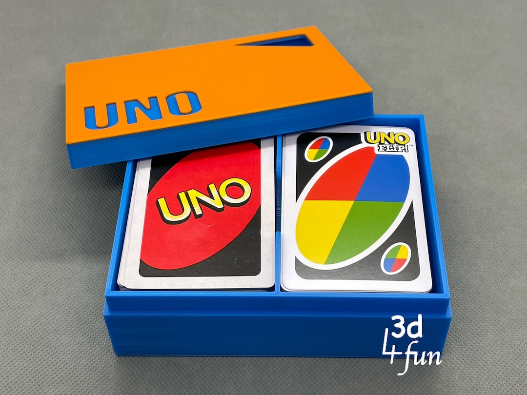 Double UNO Cards Box/ UNO Cards Case Store Two Full Decks of UNO ...