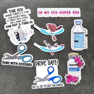 Calm Your Rass Down Propofol Sticker- Funny Critical Care Nurse ...