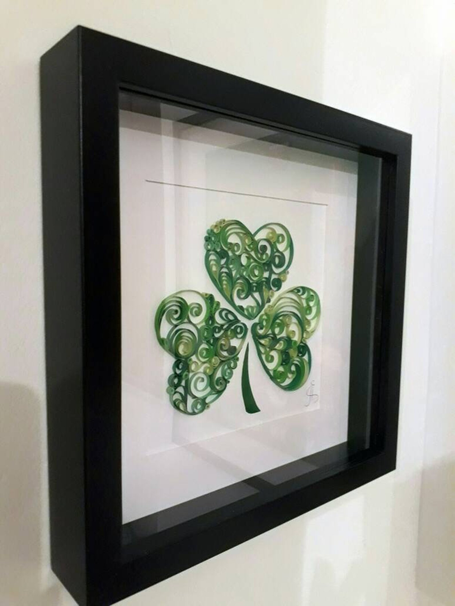 Shamrock Paper Quilling Art | Etsy