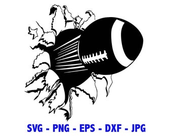 Football Throwing Svg - Etsy