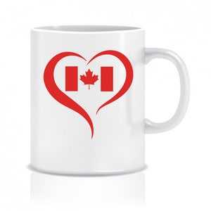 Canadian Flag Canada Flag Open Heart Instant Download SVG - Etsy