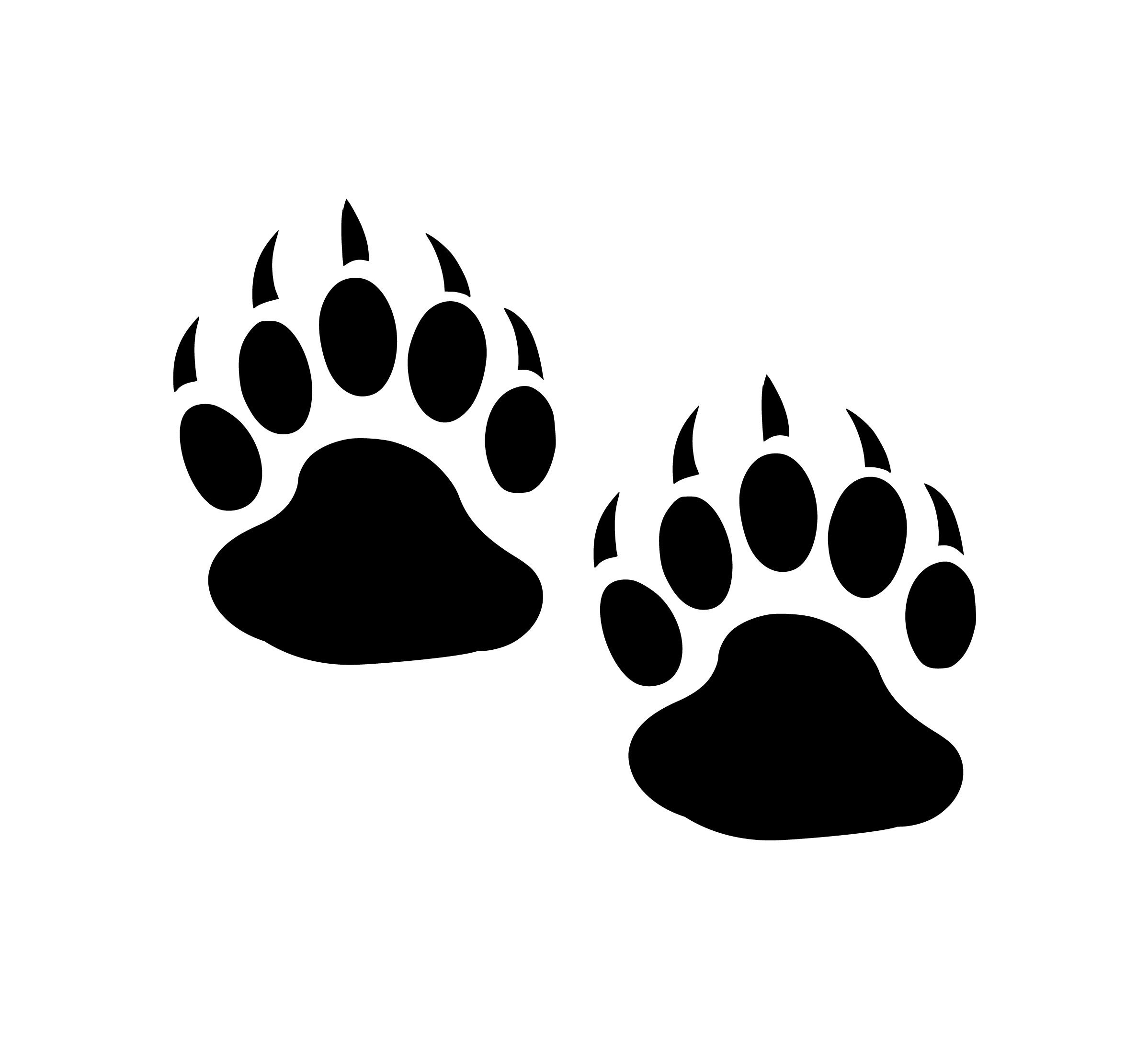Bear Paw Prints Instant Download SVG PNG EPS Dxf Jpg - Etsy Canada