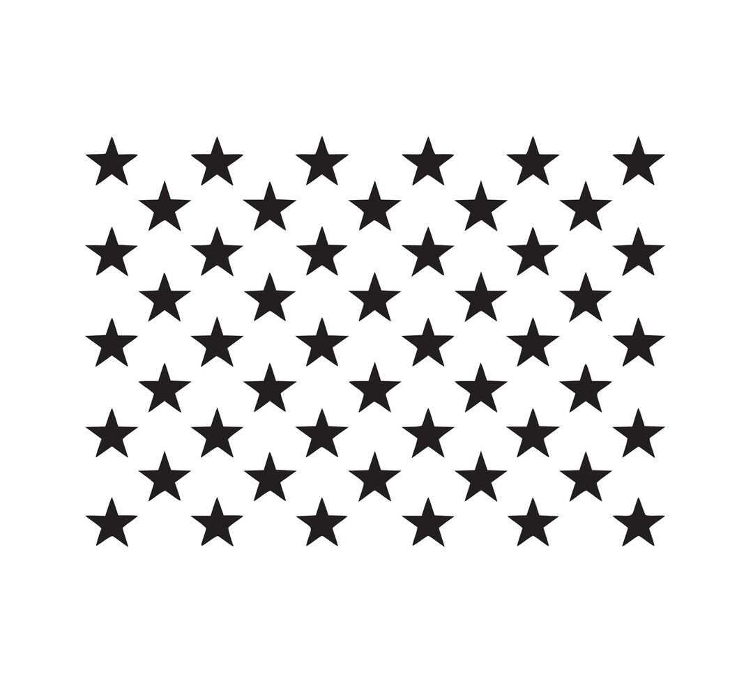 50 Stars, 50 Stars of United States SVG, PNG, EPS, Dxf, Jpg Digital ...