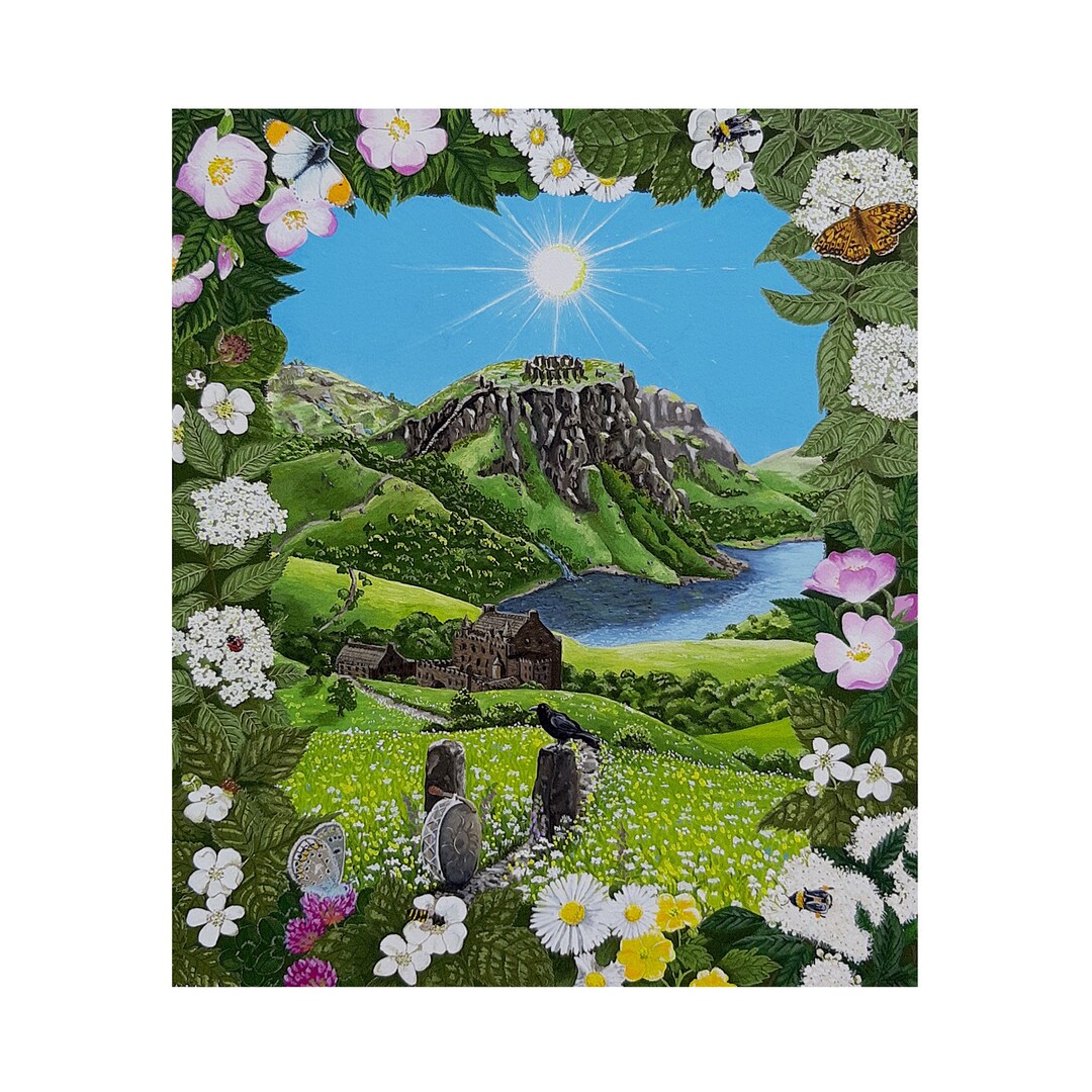 ORIGINAL PAINTING 'summer Solstice' Pagan Festival, Solstice, Avalon ...