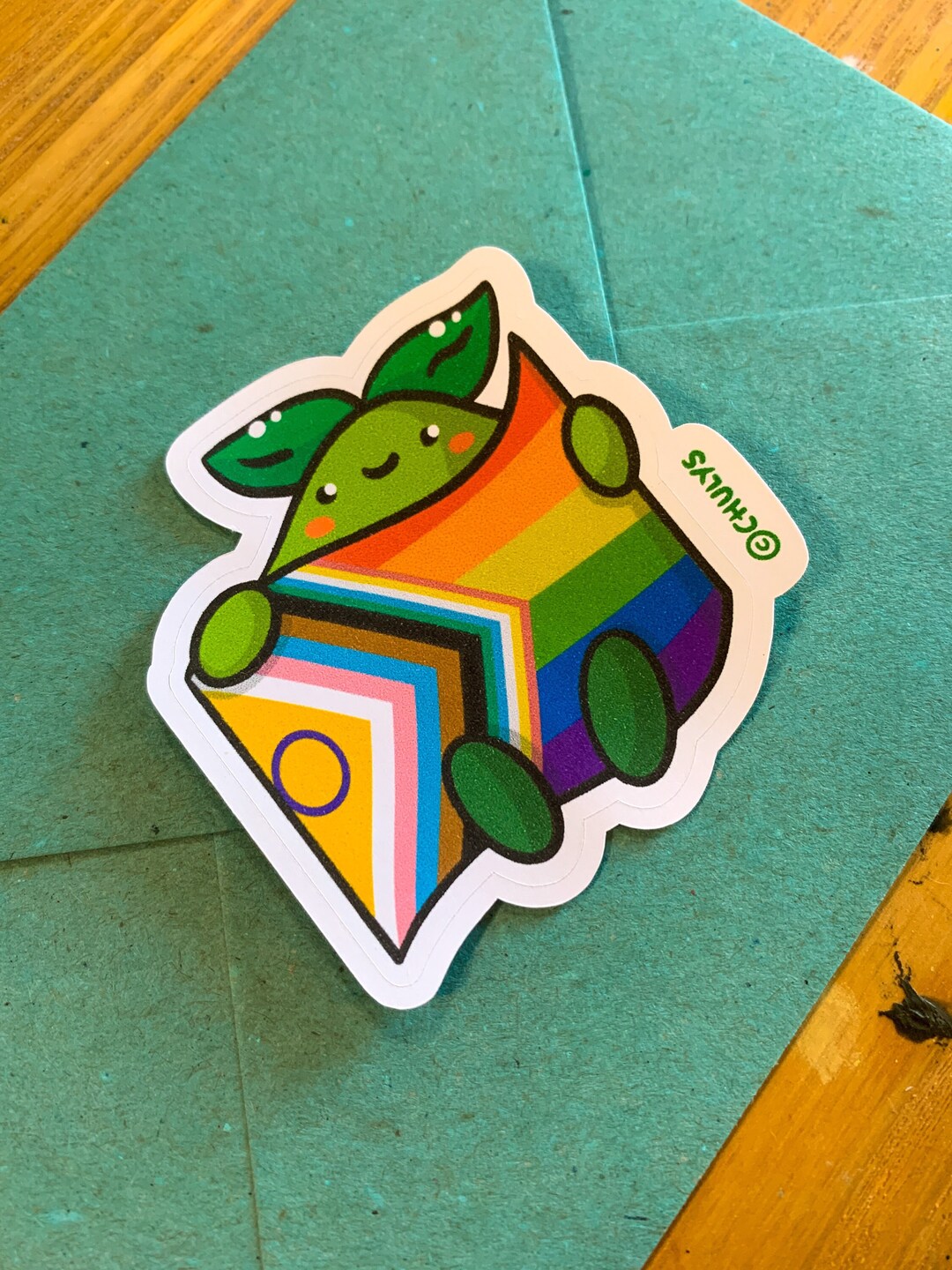 Chump Progress Pride Flag With Disability Sticker LGBTQIA Parade ...