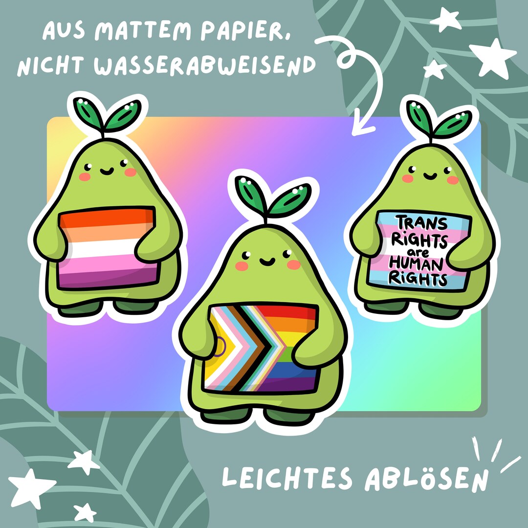 Pride Flag Chump Sticker CSD Pride Rainbow Sticker Colorful - Etsy