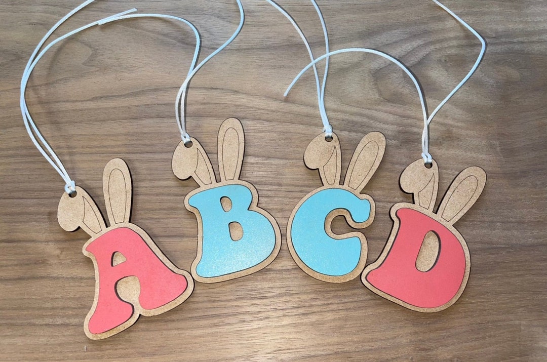 Easter Basket Gift Tags Easter Basket Tags Letter Tags Basket Tags - Etsy
